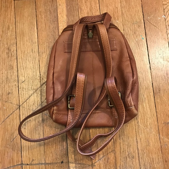 Bags | Vintage Authentic Leather Mini Backpack | Poshmark